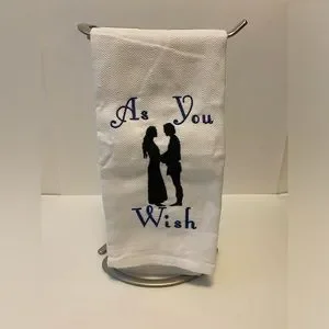 Handmade | Kitchen | Princess Bride As You Wish Towel Buttercup Westley ...
